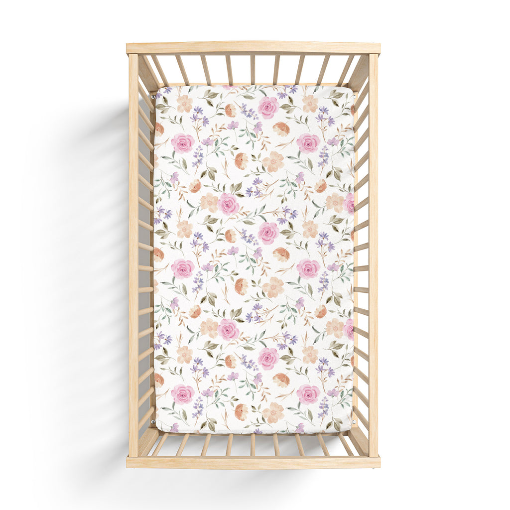 All-In- One Organic Crib Sheet & Mattress Protector for Baby Cribs - F ...